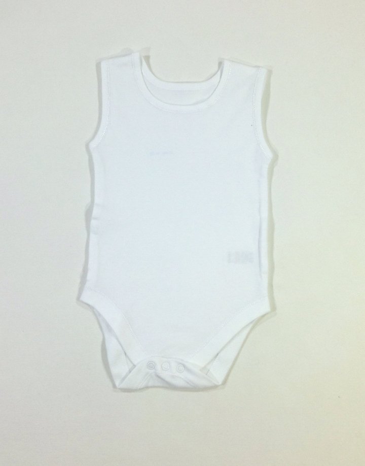 George fehér pamut body