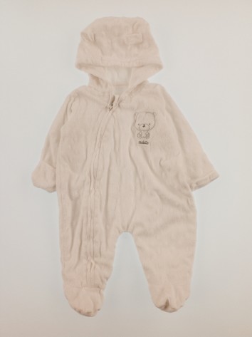 George fehér maci mintás overál | Gyerekruha Klub